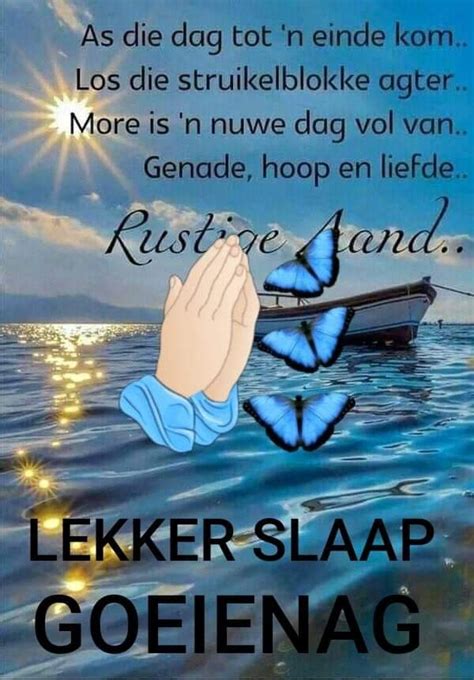 Pin Di Helene Su Goeie Nag Lekker Slaap Droom
