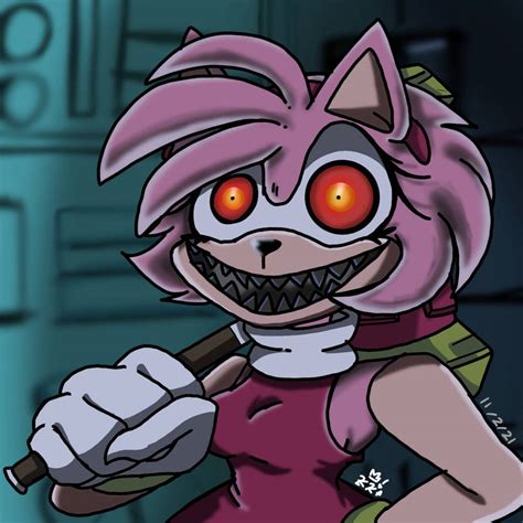 Possessed Amy Rose Sonic X Redrawart By Crownkk2 On Deviantart