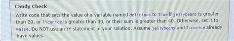 Candy Checkwrite Code That Sets The Value Of A