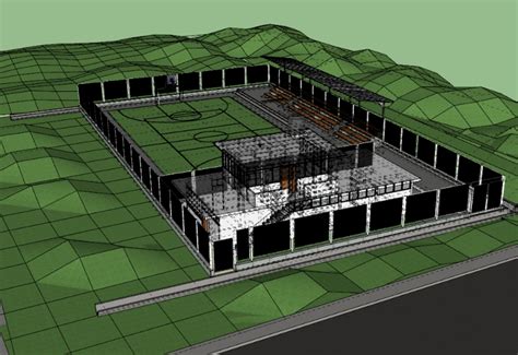 Losa Deportiva En AutoCAD Descargar CAD 4 06 MB Bibliocad