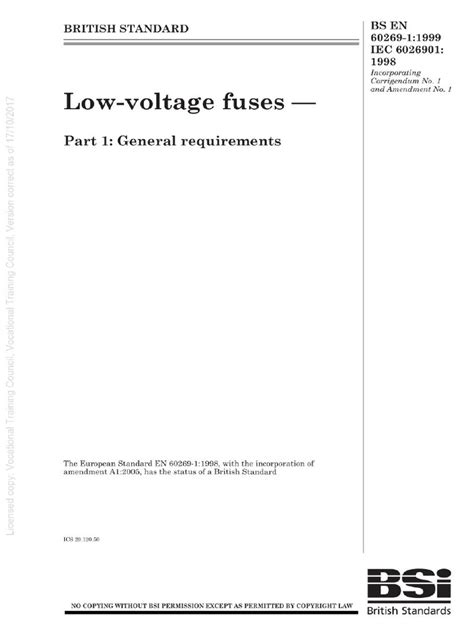 Bs En 60269 1 1999 Pdf