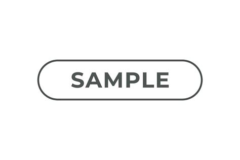 Sample Button Speech Bubble Banner Label Sample 24205794 Vector Art