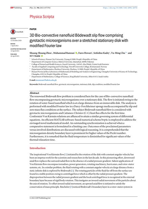 3d Bio Convective Nanofluid Bödewadt Slip Flow Comprising Gyrotactic Microorganisms Over A