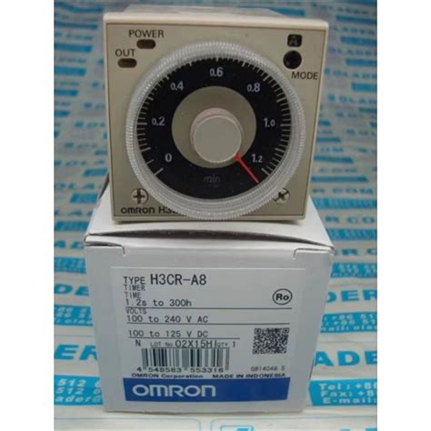 Timer ไทม์เมอร์ Omron ของแท้ H3cr A8 220vac 12vdcac 24vdcac Shopee