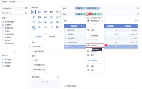 表格数值格式 Finebi帮助文档 Finebi帮助文档
