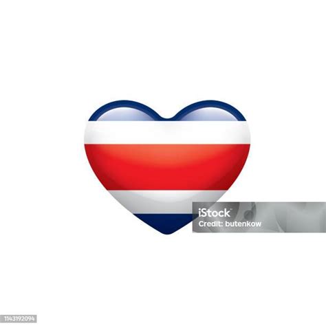 코스타리카 국기 흰색 바탕에 벡터 일러스트 레이 션 국기에 대한 스톡 벡터 아트 및 기타 이미지 국기 기 벡터 Istock