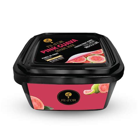 Frozen Pink Guava Puree Fil Fildor Fruits