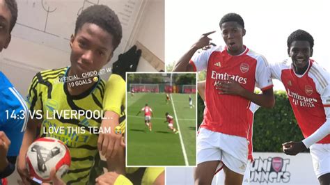Video Compilation Of Arsenal Prodigy Chido Obi Martin Who Scored 10