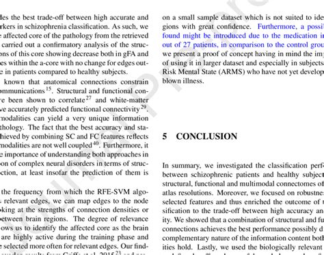 Percentage Structural And Functional Features Selected From The