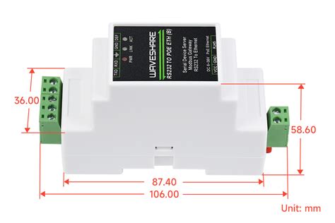 Industrial Serial Server Rs232 To Rj45 Ethernet Tcpip To Serial