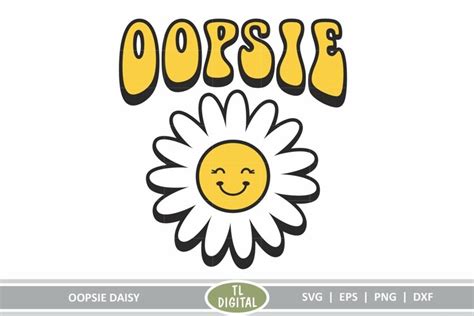 Cute Daisy Design Oopsie Flower Svg