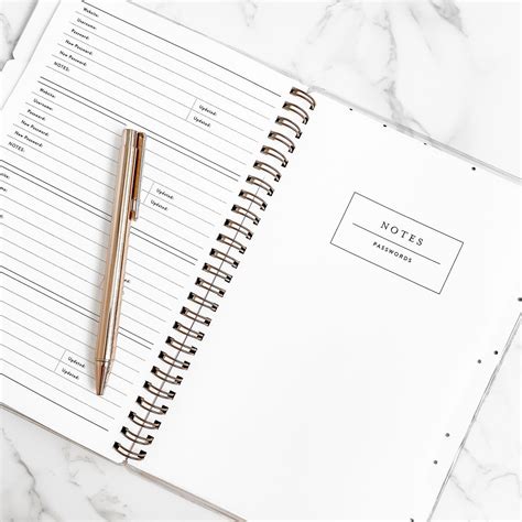 Personalized Password Book Custom Password Keeper And Login Tracker