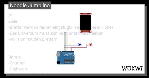 Noodle Jump V3181222 Wokwi Esp32 Stm32 Arduino Simulator