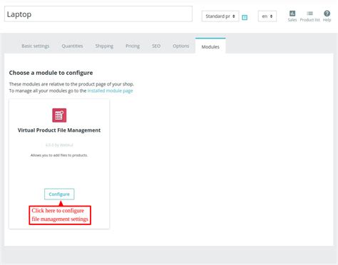 Prestashop Virtual File Manager Add Files To The Products