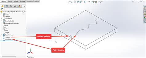 Solidworks Macro Create Sweep Cut The Cad Coder
