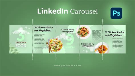 how to create linkedin carousel organic post design adobe photoshop youtube