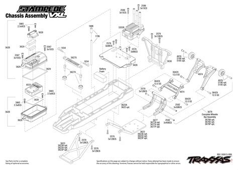 Traxxas Exploded Views Stampede Vxl 36076 3 • Rcscrapyard Radio Controlled Model Archive