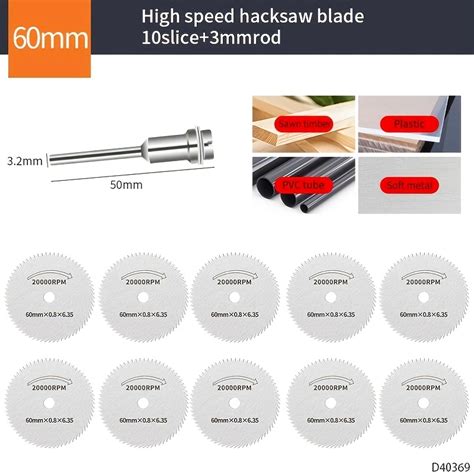 8pcs Set Small Saw Blade Electric Mill Cutting Blade High Speed Steel