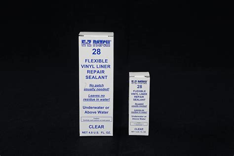 E Z Patch® 28 Clear Vinyl Liner Repair Sealant E Z Patch
