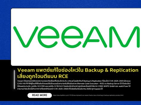 Veeam Patches Critical Rce Vulnerability In Backup And Replication