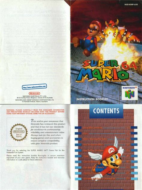 Supermario64 Usa1manual N64 Pdf