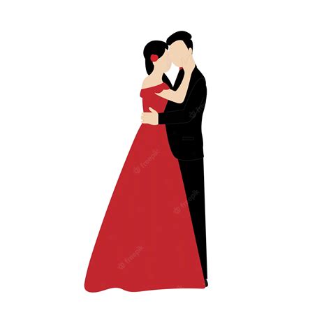 Premium Vector Couple In Love Isolated On White Background Flat