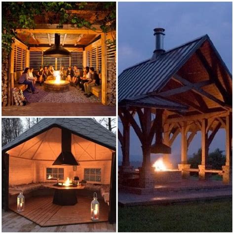 11 Backyard Pavilion With Fireplace Ideas For Your Outdoor In 2024