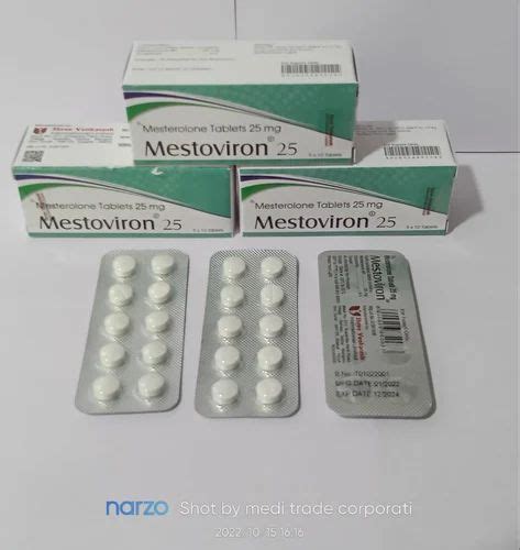 Mesterolone 25 Mg At 420 Stripe Steroids Tablets In Nagpur ID