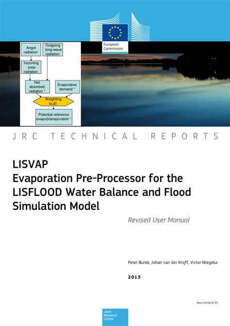Pdf Lisvap Evaporation Pre Processor For The Lisflood Water Balance And Flood Simulation Model