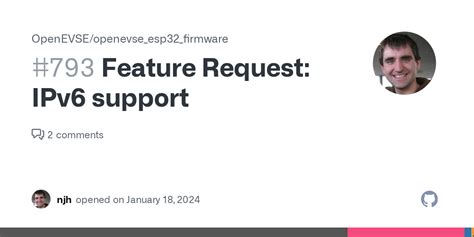 Feature Request IPv6 Support Issue 793 OpenEVSE Openevse Esp32