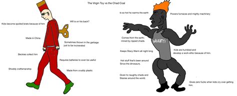 The Virgin Toy Vs The Chad Coal R Virginvschad