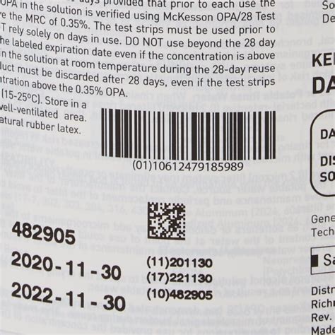 Mckesson Opa 28 Opa High Level Disinfectant Liquid Chemical Scent