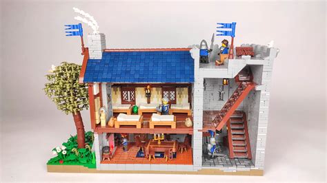 Moc Medieval Barracks Black Falcons Lego Historic Themes