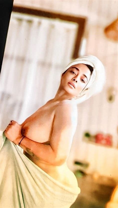 Desi Actress Showing One Of Her Naked Big Boobs And Nipples And Some Of