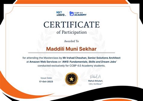 Muni Sekhar Maddili On Linkedin Nxtwave Aws Cloudcomputing