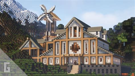 Luxury Modern Mansion Tour 4k Minecraft Youtube