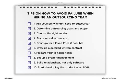 10 Essential Tips To Prevent IT Outsourcing Failures