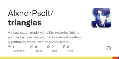 GitHub AlxndrPsclt Triangles A Visualisation Made With P Js Exploring Linking Point In