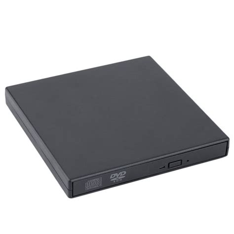 Black Ultra Slim Usb Externe Cd Rom Drive X24 En D Vicedeal