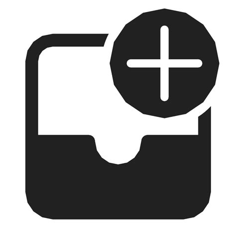 mail inbox add vector svg icon svg repo