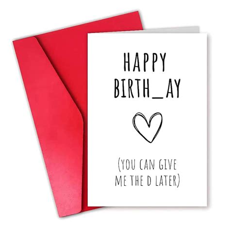 1pc Naughty Birthday Card Funny Cheering Birthday Card With You Can