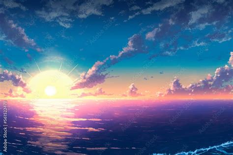 Free Download Download Anime Girl And Sea Background Wallpaper