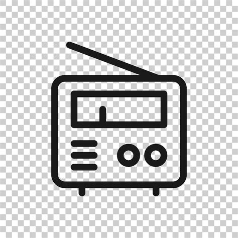 Premium Vector Radio Icon In Flat Style Fm Broadcast Vector