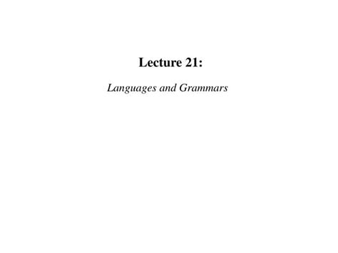 Ppt Lecture 21 Powerpoint Presentation Free Download Id1716372