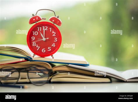 Object Education Green Nature Background With Stack Of Ancient Books Or Old Bible Open Paper