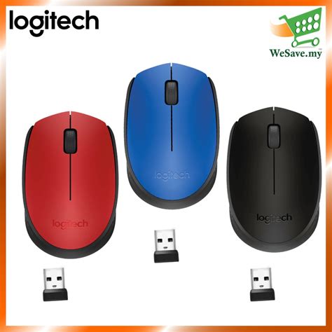 Logitech M Ghz Wireless Mouse Plug Play Simplicity For Office Home Using Pc Laptop