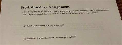 Solved Pre Laboratory Assignment 1 Briefly Explain The