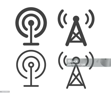 天線 插圖圖示向量圖形及更多圖示圖片 圖示 中繼塔 無線電通訊塔 Istock