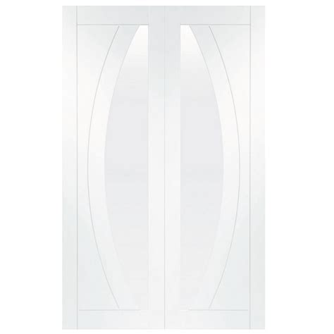 Salerno White Primed Rebated Glazed Door Pair Dws Xl Doorsdoors