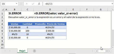 Función SI ERROR en Excel VBA y Google Sheets Actualización 2022
